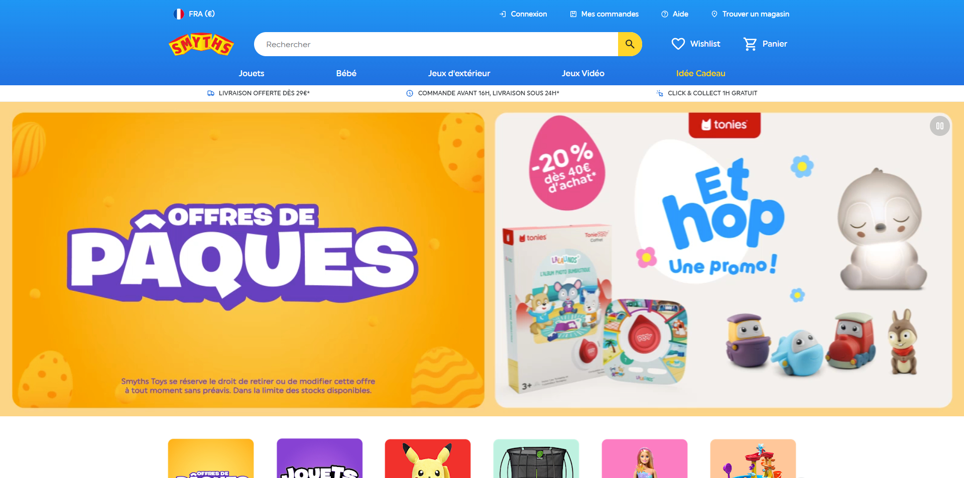 Codes promo Smyths Toys | Jusqu’à 29€ – Offres vérifiées mai 2026
