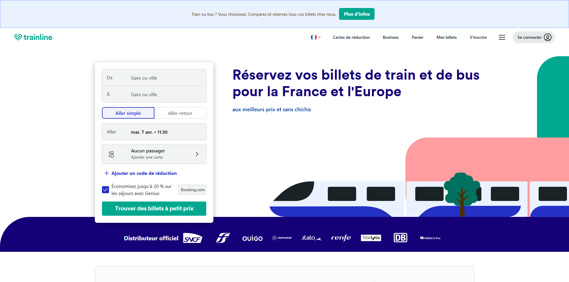 Codes promo Trainline | Jusqu’à 32€ – Offres vérifiées juin 2026