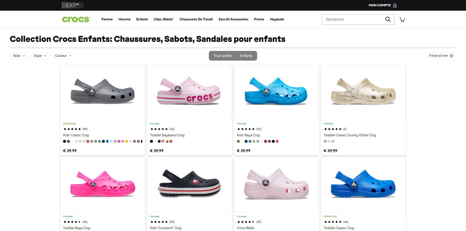 Codes promo Crocs | Jusqu’à 35€ – Offres vérifiées juin 2026