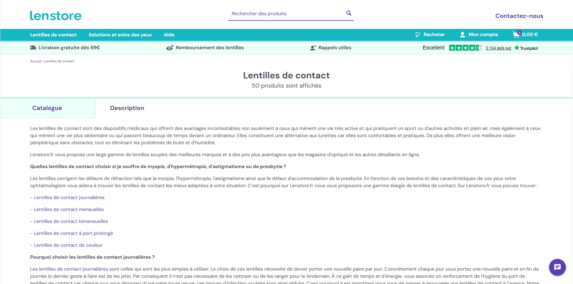 Codes promo Lenstore | Jusqu’à 69€ – Offres vérifiées mai 2026