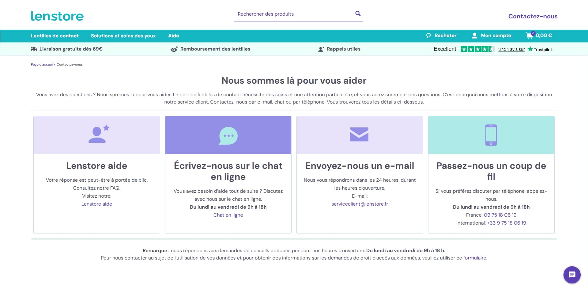 Codes promo Lenstore | Jusqu’à 69€ – Offres vérifiées mai 2026